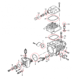 Bosch EDC governor body seal 1460206305 - Diesel Injection Pumps