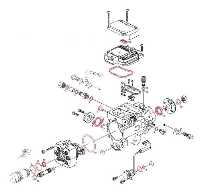 Seal repair kit for Bosch VP29 and VP30 pumps - Diesel Injection Pumps