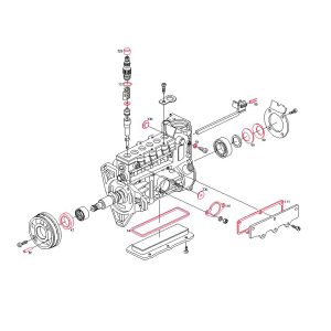 Cover seal for Bosch PES6M inline injection pump - Diesel Injection Pumps