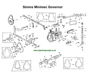 Simms Minimec camshaft bearing. 20mm shaft - Diesel Injection Pumps