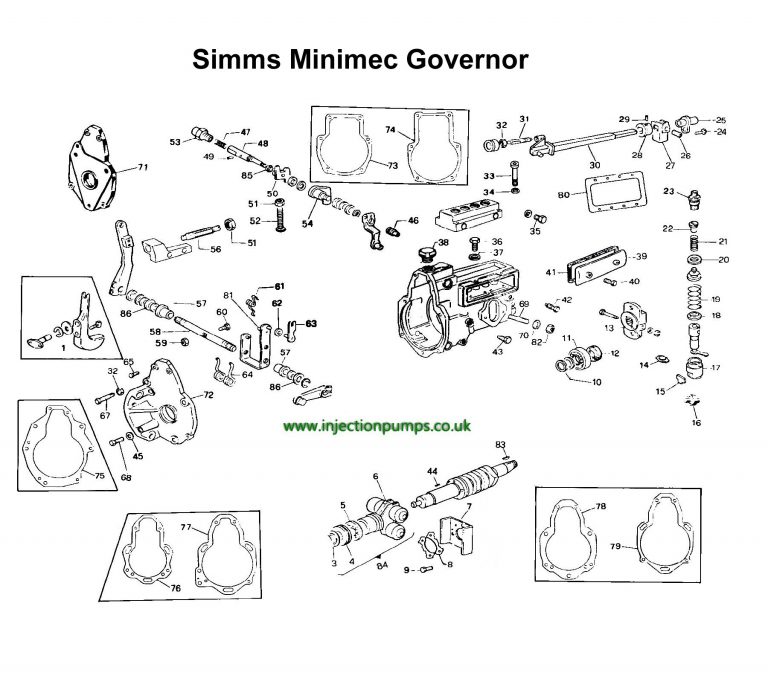 Pump body for Simms Minimec 6 cylinder pumps 25858 USED - Diesel ...