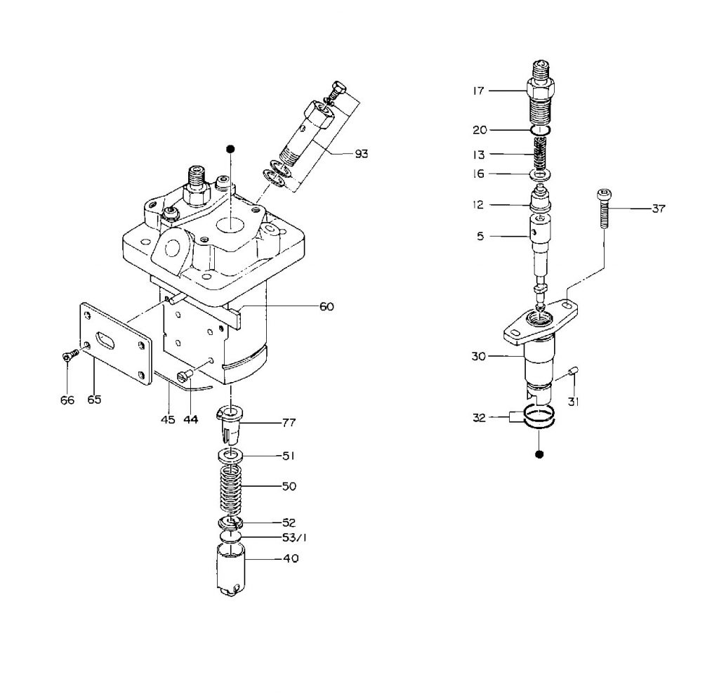 Element spring for PFR injection pumps 140215-2000 - Diesel Injection Pumps