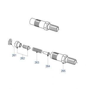 Lucas DP200, DP210, DP310 delivery valve seal - Diesel Injection Pumps