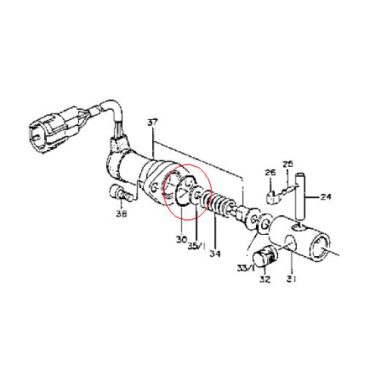 Timing sensor O ring for Zexel/Denso ECD pumps - Diesel Injection Pumps