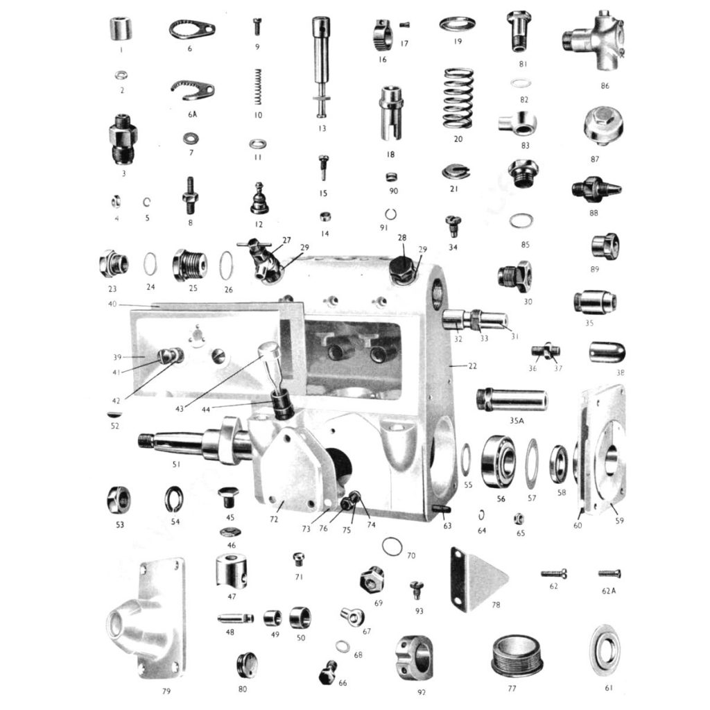 CAV BPE and AA fuel injection pump camshaft taper roller bearing. 20mm ...