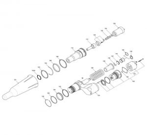 Seal kit for Land Rover TD5 injector - Diesel Injection Pumps