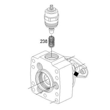 Bosch VE compression spring 1464612336 - Diesel Injection Pumps
