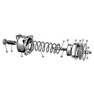 SIMMS fuel injection pump diaphragm for Simms SPE4A Nuffield 4DM and ...